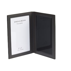 Personalised 2 Folding Leather Travel Photo Frame 6x4 | Portable ...