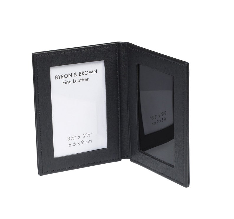 Personalised 2 Folding Real Leather Travel Photo Frame - Etsy UK