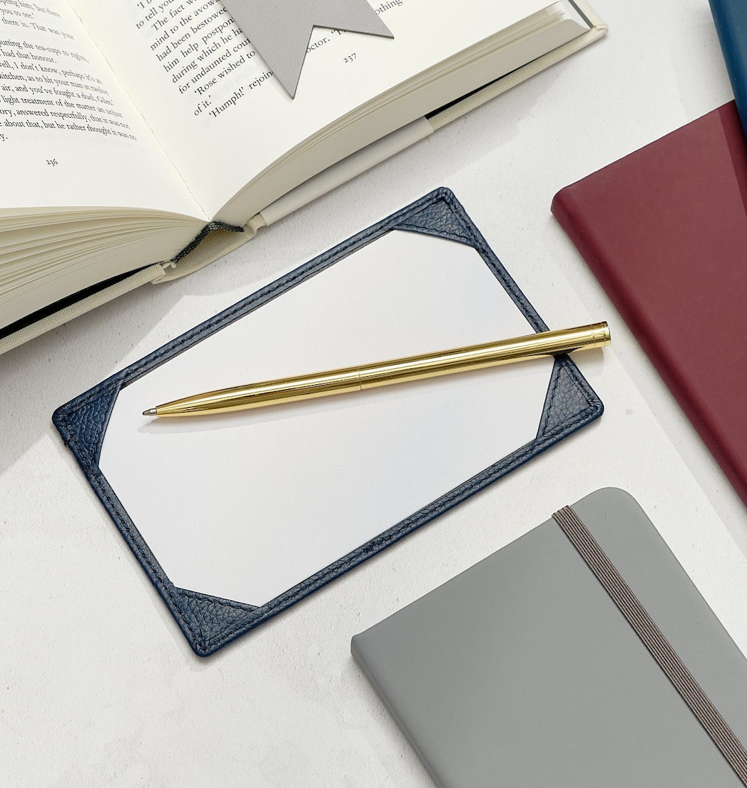 Personalised Small Soft Leather Jotter Notepad | Note Pad, Leather ...