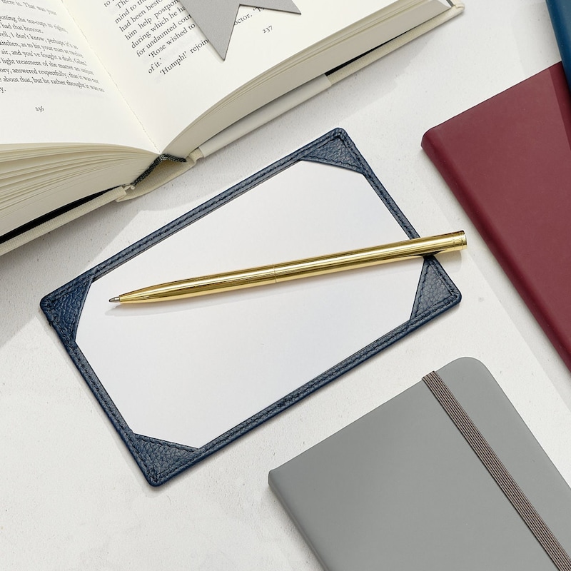Leather Black Note Pad - Etsy