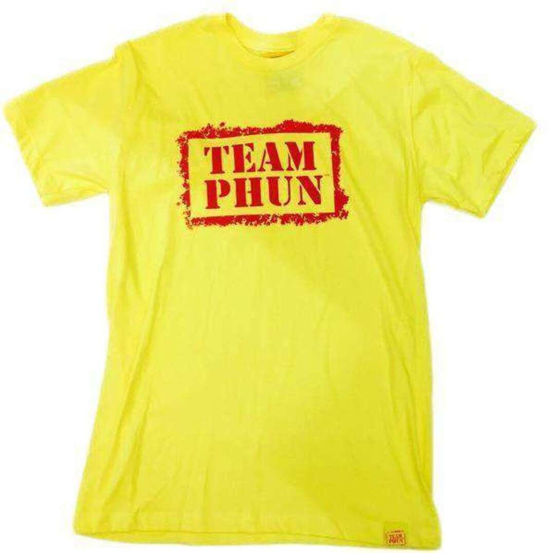 Team Phun Stencil Logo Tee Shirt Yellow - Etsy