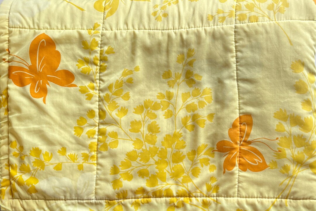 Comforter Vintage Butterfly Crib Toddler Child Blanket Throw Springmaid ...