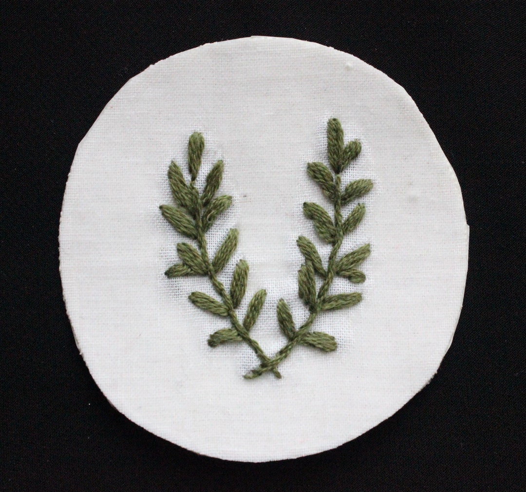 Rosemary Hand Embroidered Patch - Etsy