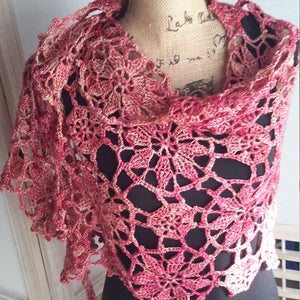 Crochet Fragrant Motif Shawl/wrap - Etsy