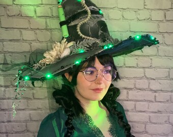 Festival Witch Hat With Autumn Leaves, Felt Woodland Tree Hat, Forest ...