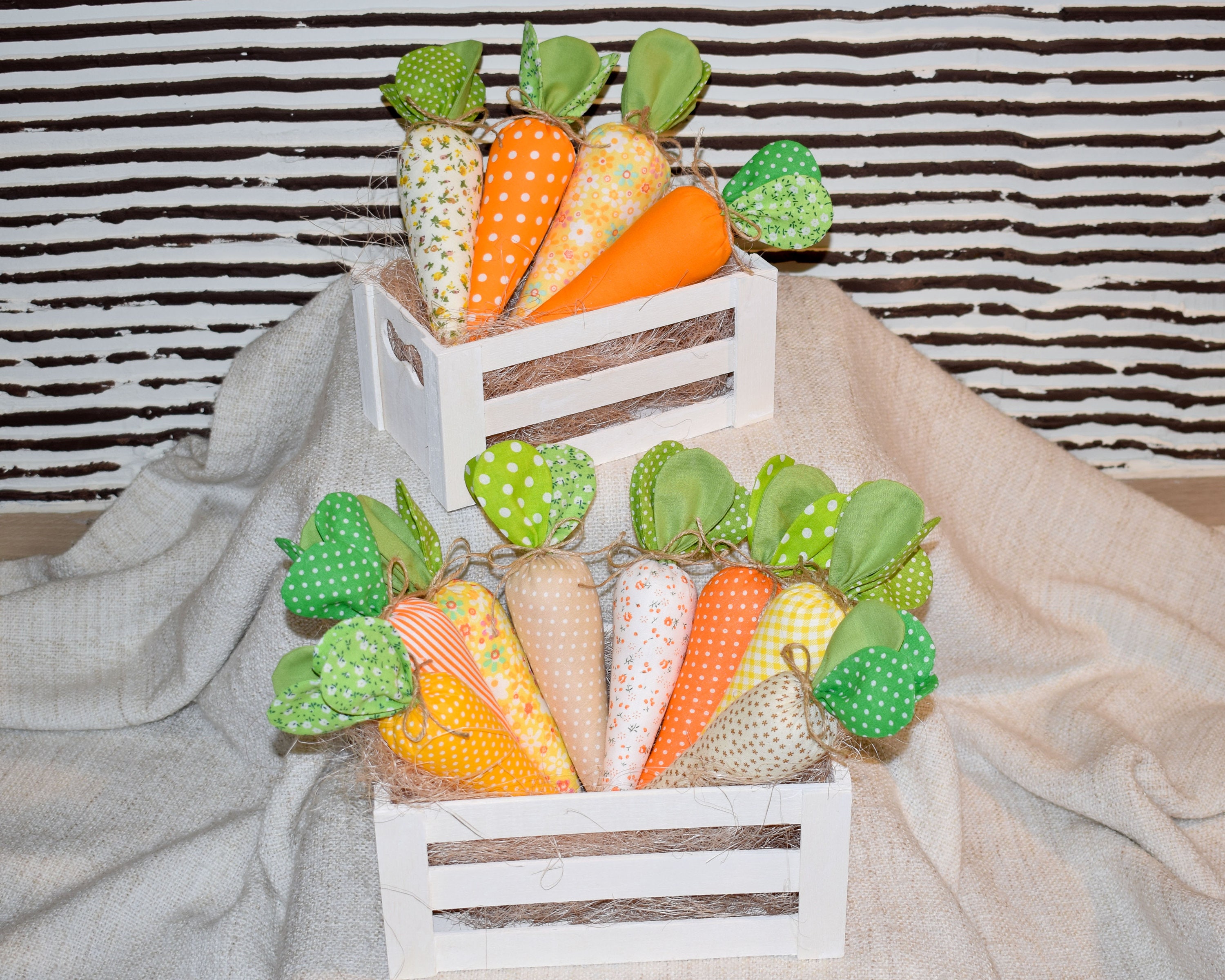 Easter Fabric Carrot, Easter Carrots, Easter Gift, Easter Decoration ...