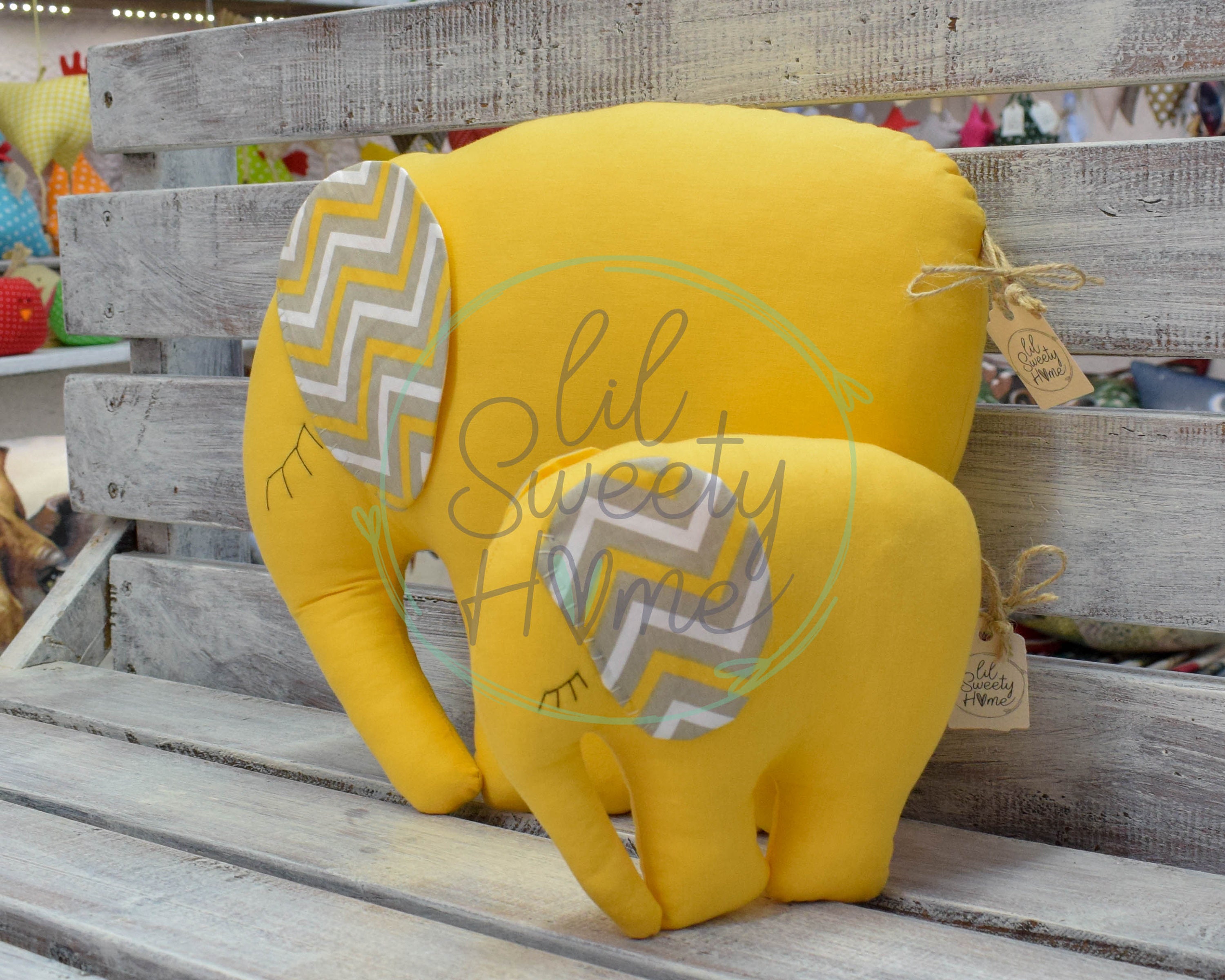 Cute Stuffed Elephants, Baby Toy Pillow, Nursery Pillow Decor ...