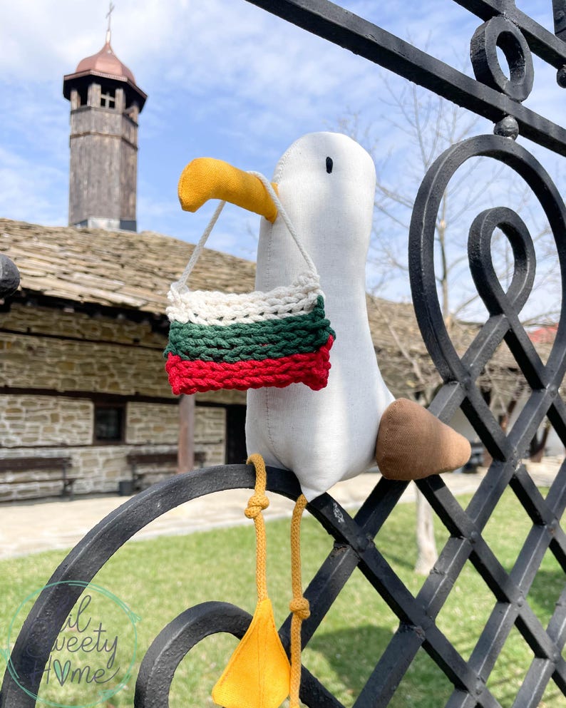 Seagull, Stuffed Linen Seagull, Sea Bird, Seagull Toy, Fabric Seagull ...