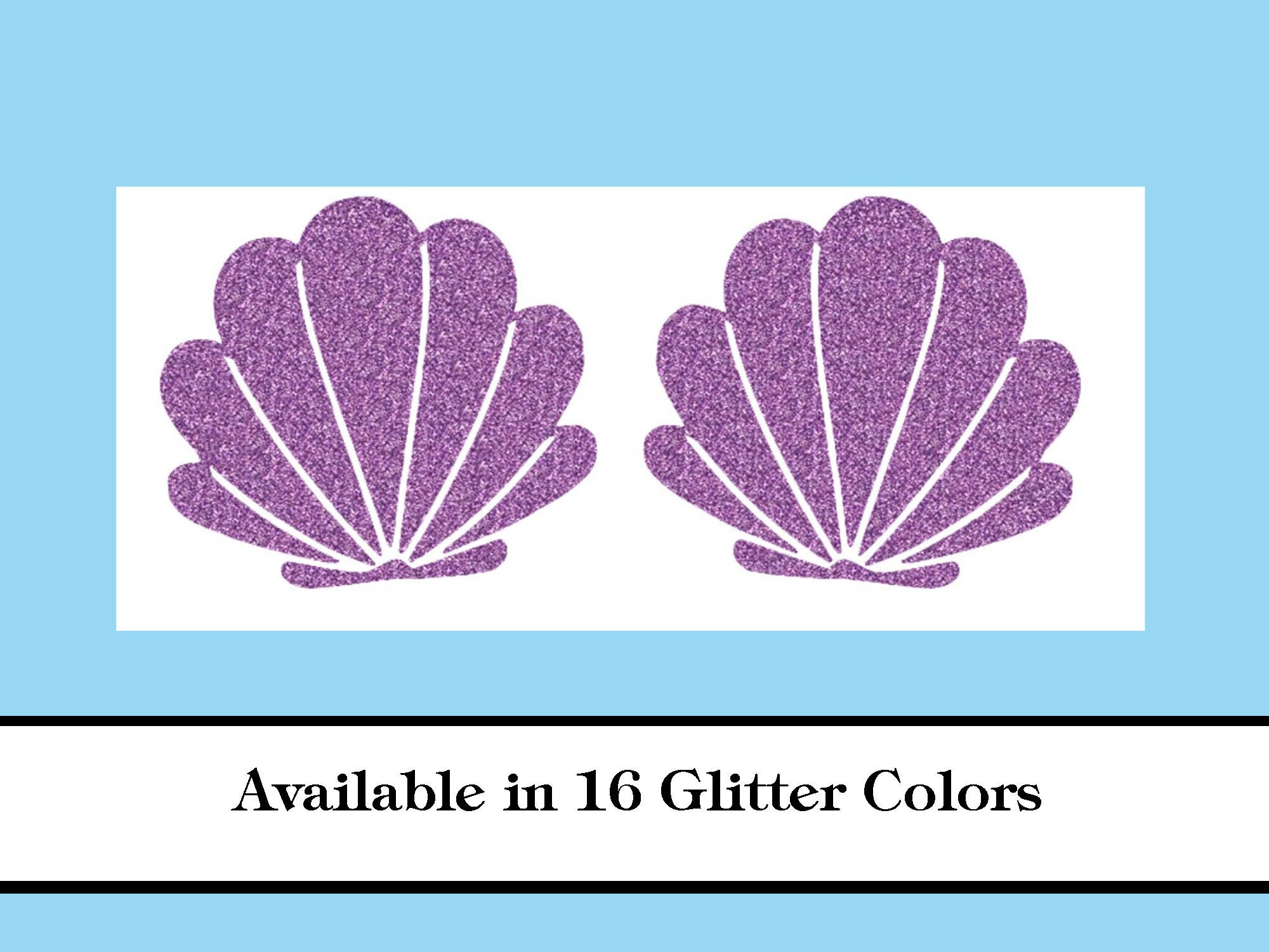 Ariel Seashell Stencil