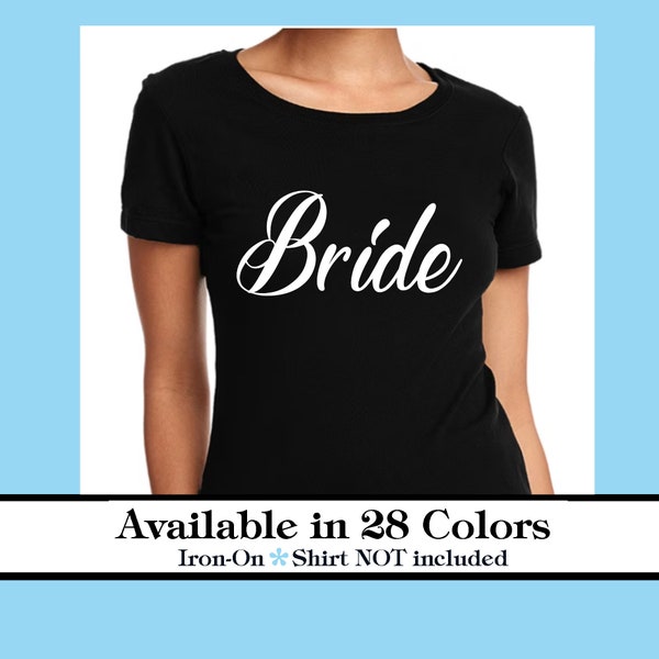 Bride Iron On Etsy
