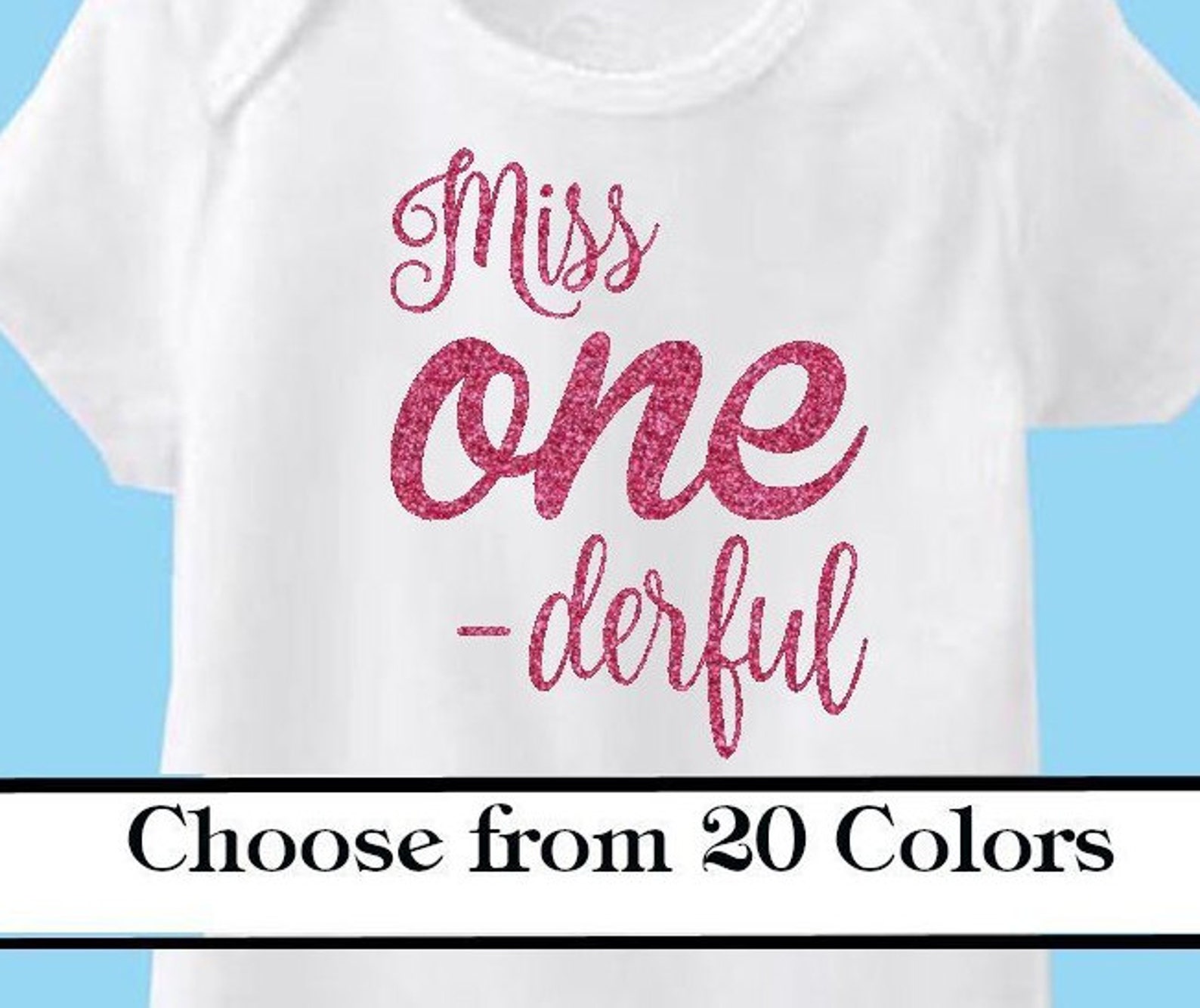 Miss One-derful First Birthday vinyl Iron On Transfer Decal | Etsy