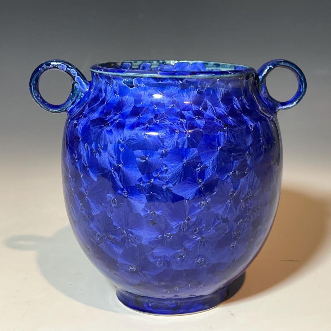 Deep Cobalt Crystals on Porcelain. - Etsy