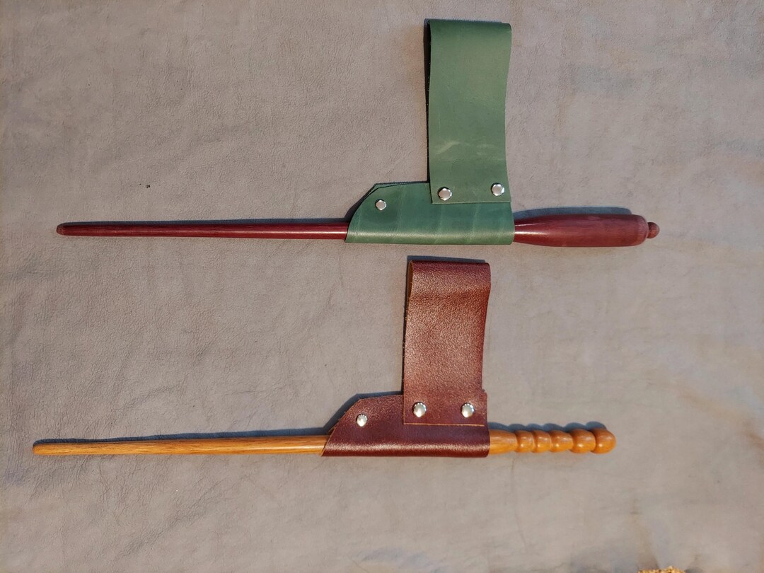 Leather Wand Holder - Etsy