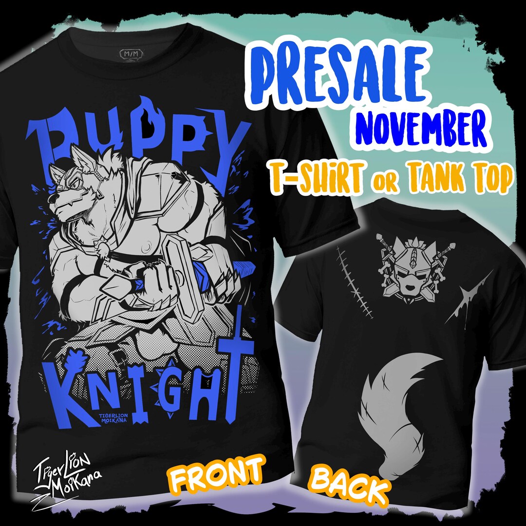PRESALE Puppy Knight- T-shirt/tanktop +18 - Etsy