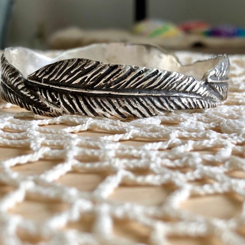 Feather Bangle - Etsy