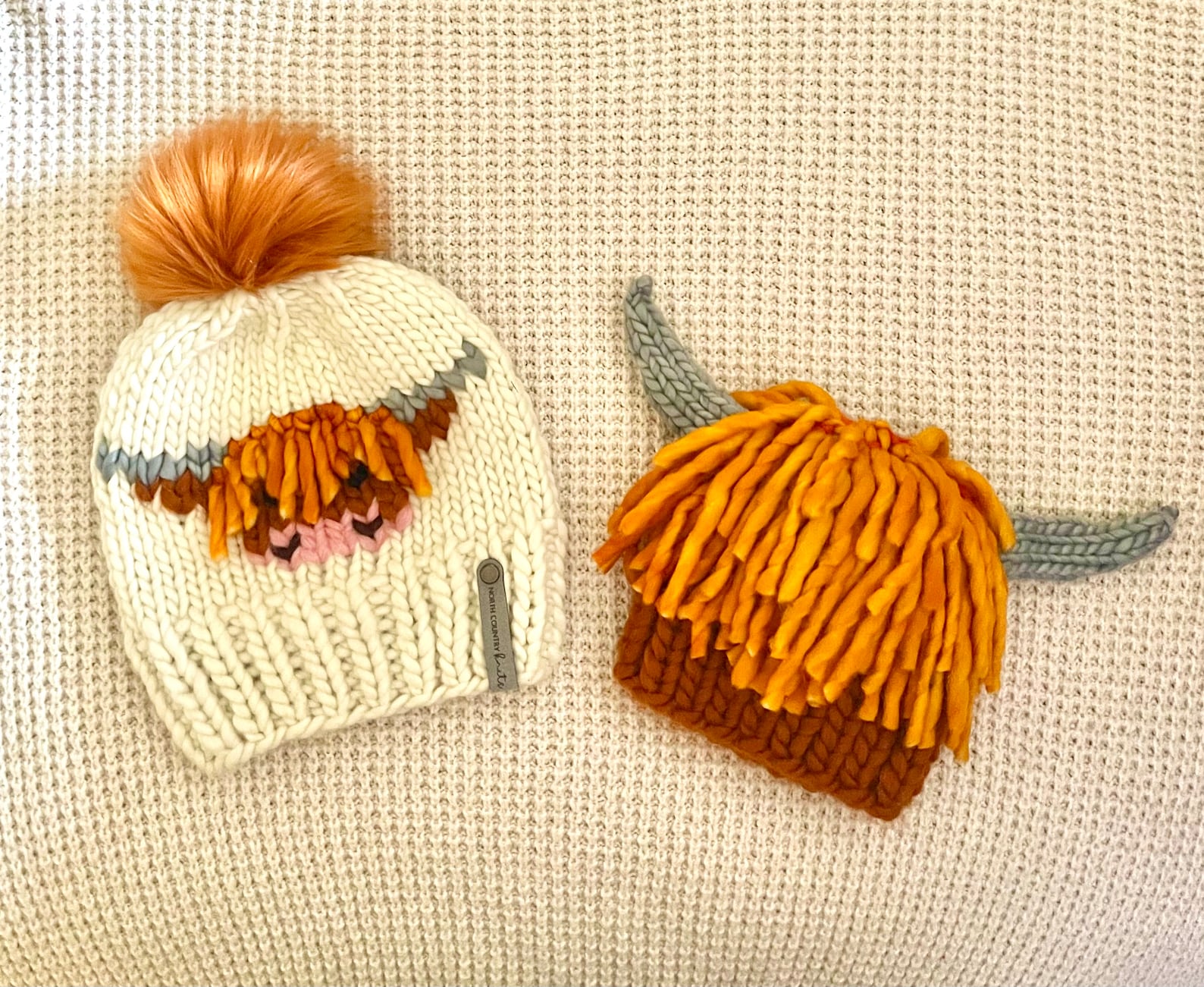 Highland Coo Beanie Knitting Pattern: Super Bulky Cow (PDF Pattern) - Etsy