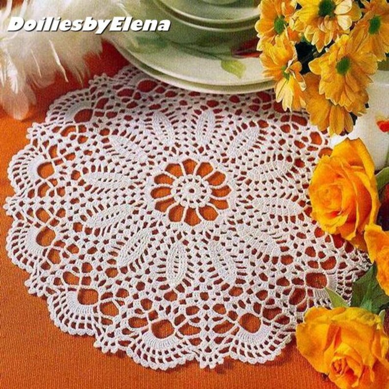 Crochet Doily - Crochet Doilies - Large Doily - Home Decor - White ...