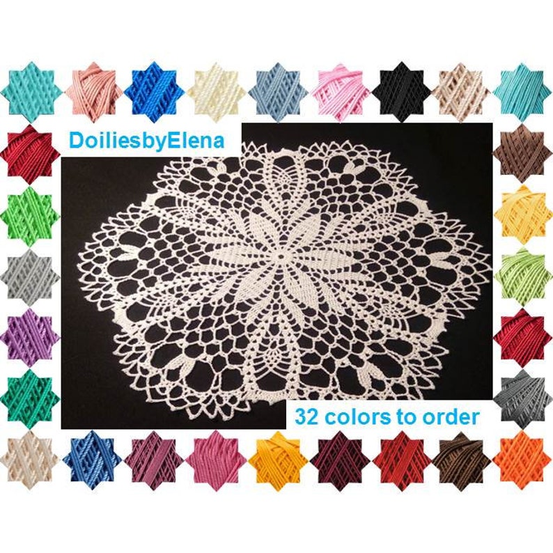 Choose Color-crochet Doily Crochet Doilies Home Decor - Etsy