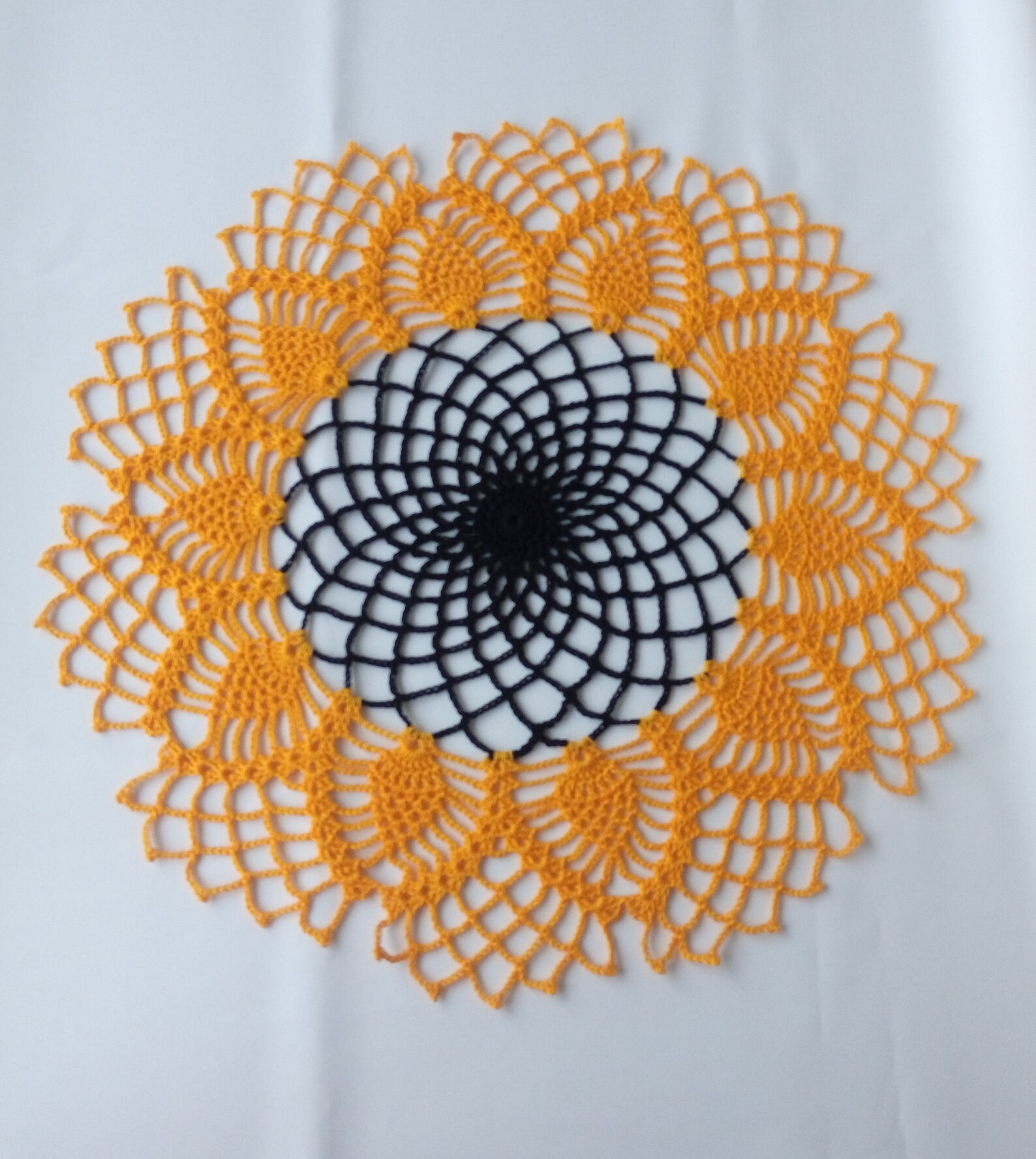 Crochet napperon Tournesol napperons au crochet Décoration - Etsy France