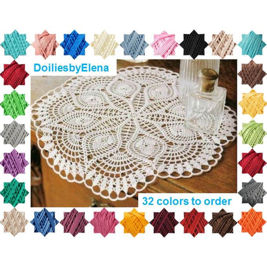 Crochet Doily - Crochet Doilies - Home Decor - White Crochet Doily ...