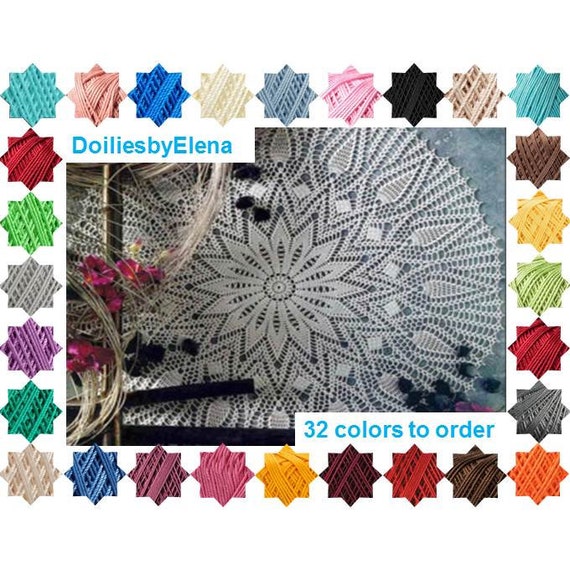 Crochet doily crochet doilies Home decor White crochet | Etsy