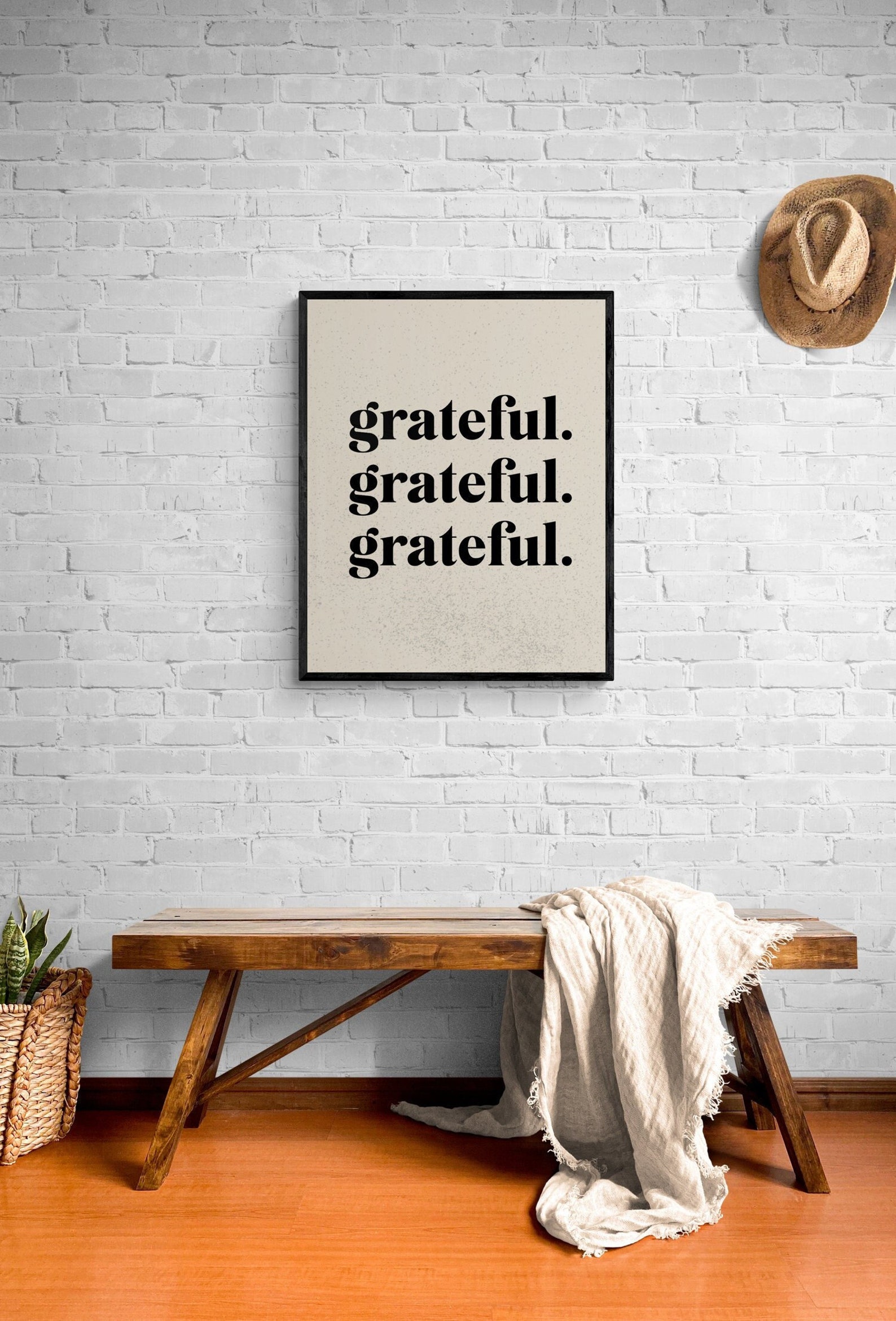 Grateful Poster | Grateful Print | Spiritual Gratitude | Gallery Wall ...