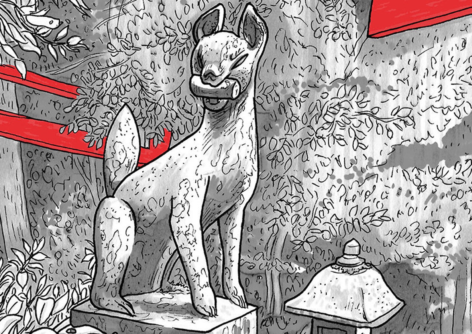 Fine Art Print fushimi Inari Taisha Shrine A4 / A3 Drawing of Kyoto ...