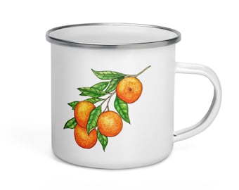 Orange Design Cup - Etsy