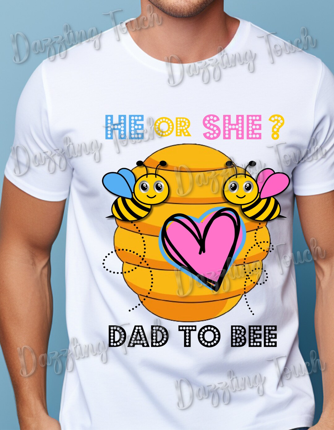 What Will Baby BEE? Dad-to-bee Bumble Bee-themed Gender Reveal PNG ...