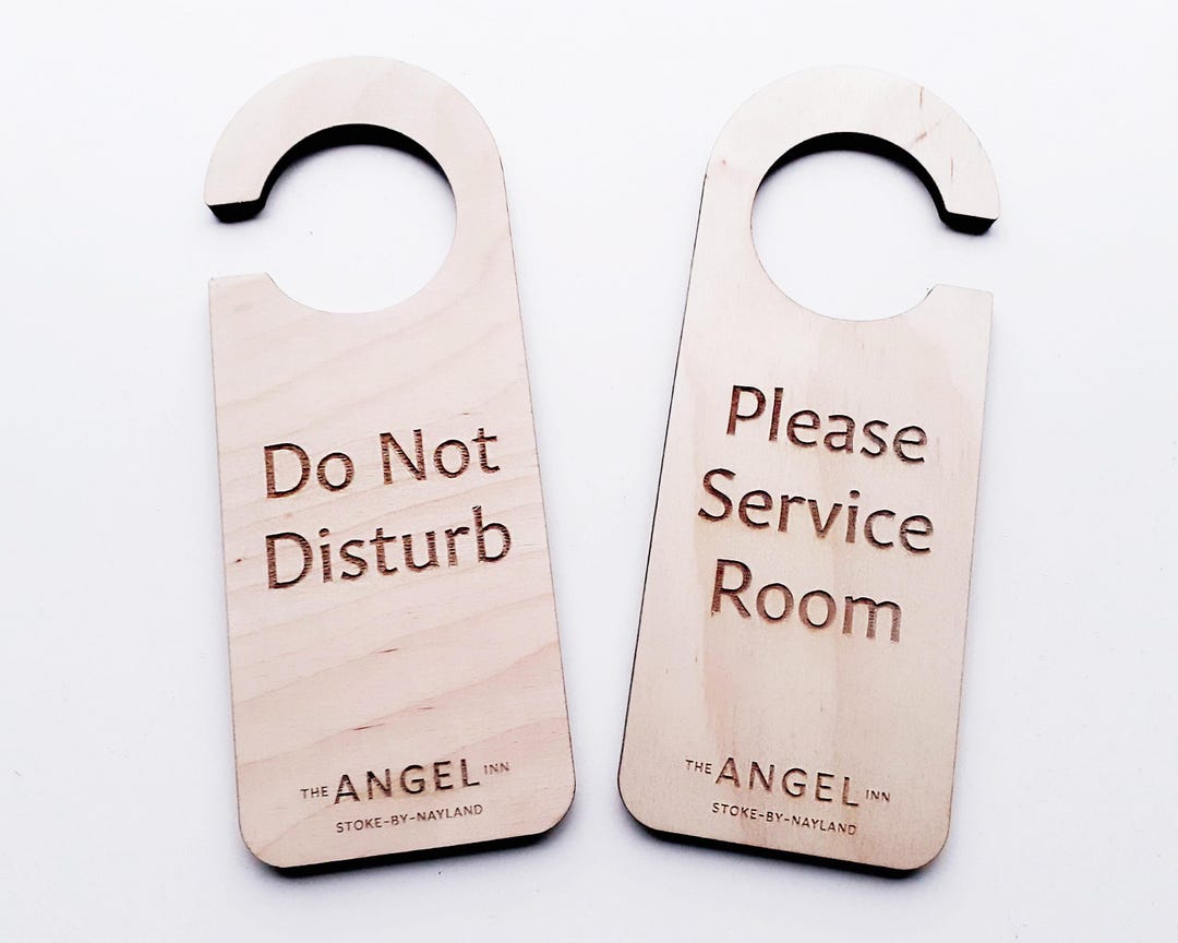 Do Not Disturb Signs, Please Clean Room Door Signs, Pack of 5, Hotel ...