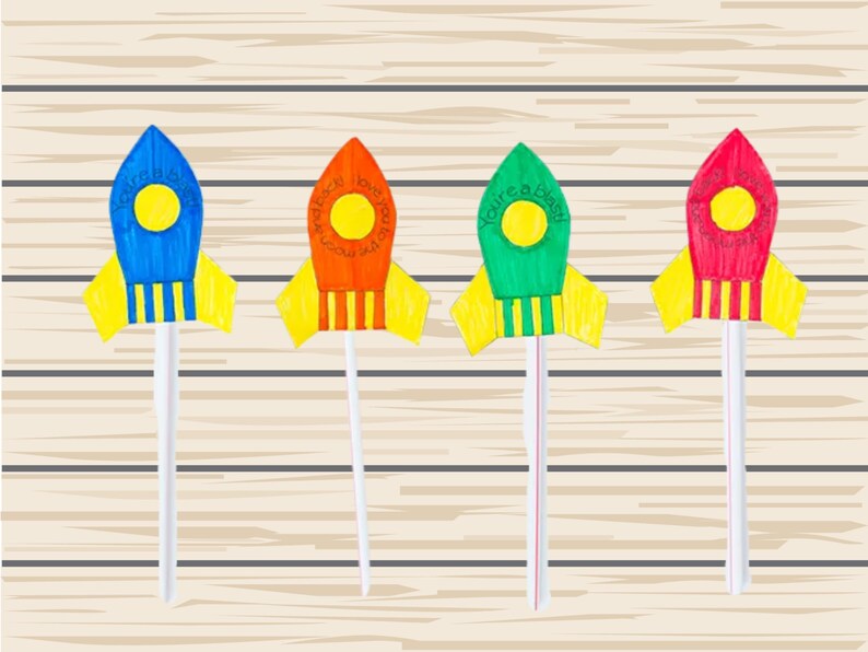 Valentines Rocket Toy, Straw Rockets, STEM Activities, Kids Craft - Etsy