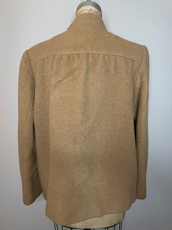 70s Stroock Shop Camel Hair Swing Smock Style Short T… - Gem