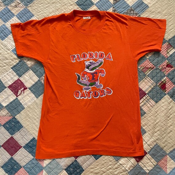 Vintage 70s Florida Gators T-Shirt: Orange Mascot Bab… - Gem