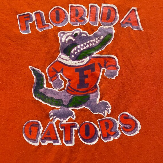 Vintage 70s Florida Gators T-Shirt: Orange Mascot Bab… - Gem