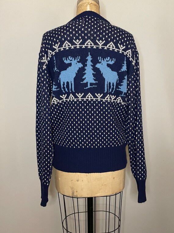 1970s Jersild Medium Large Swiss Hand Knit Moose Fair… - Gem