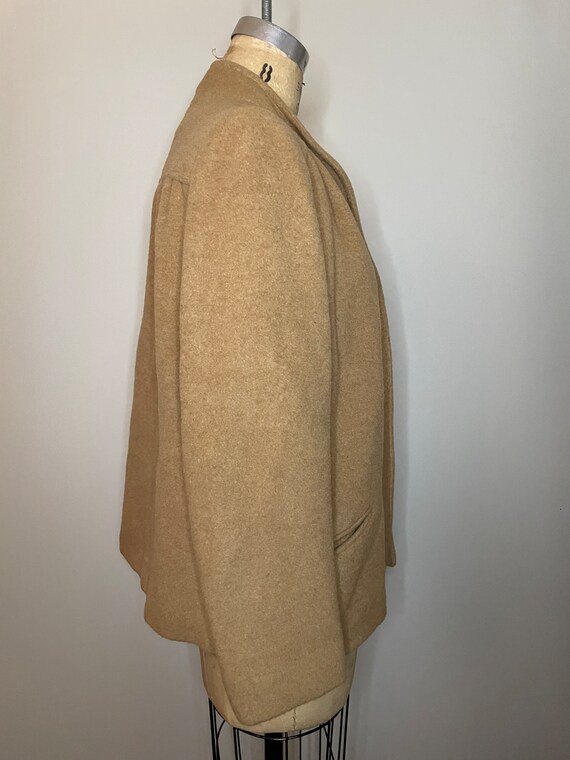 70s Stroock Shop Camel Hair Swing Smock Style Short T… - Gem