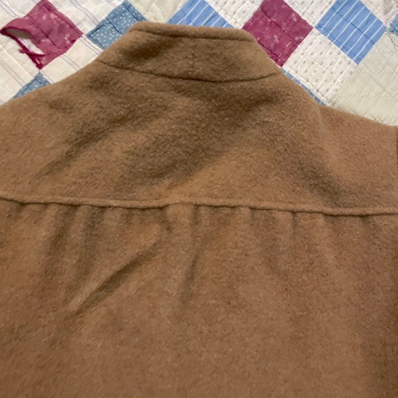 70s Stroock Shop Camel Hair Swing Smock Style Short T… - Gem