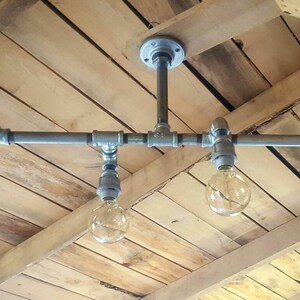 Rustic Industrial Lighting Chandelier, GALVANIZED Stagger Steampunk ...