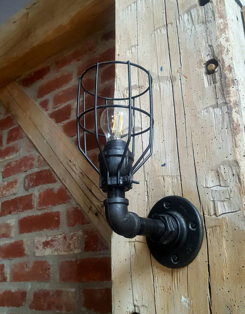 Industrial Lighting, Sconce Wall Light, Iron Pipe Light, UL LISTED ...