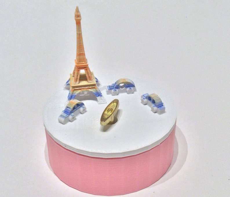 Paris Music Box 3D Printed , “you Are My Sunshine”, Musical Box, Music ...