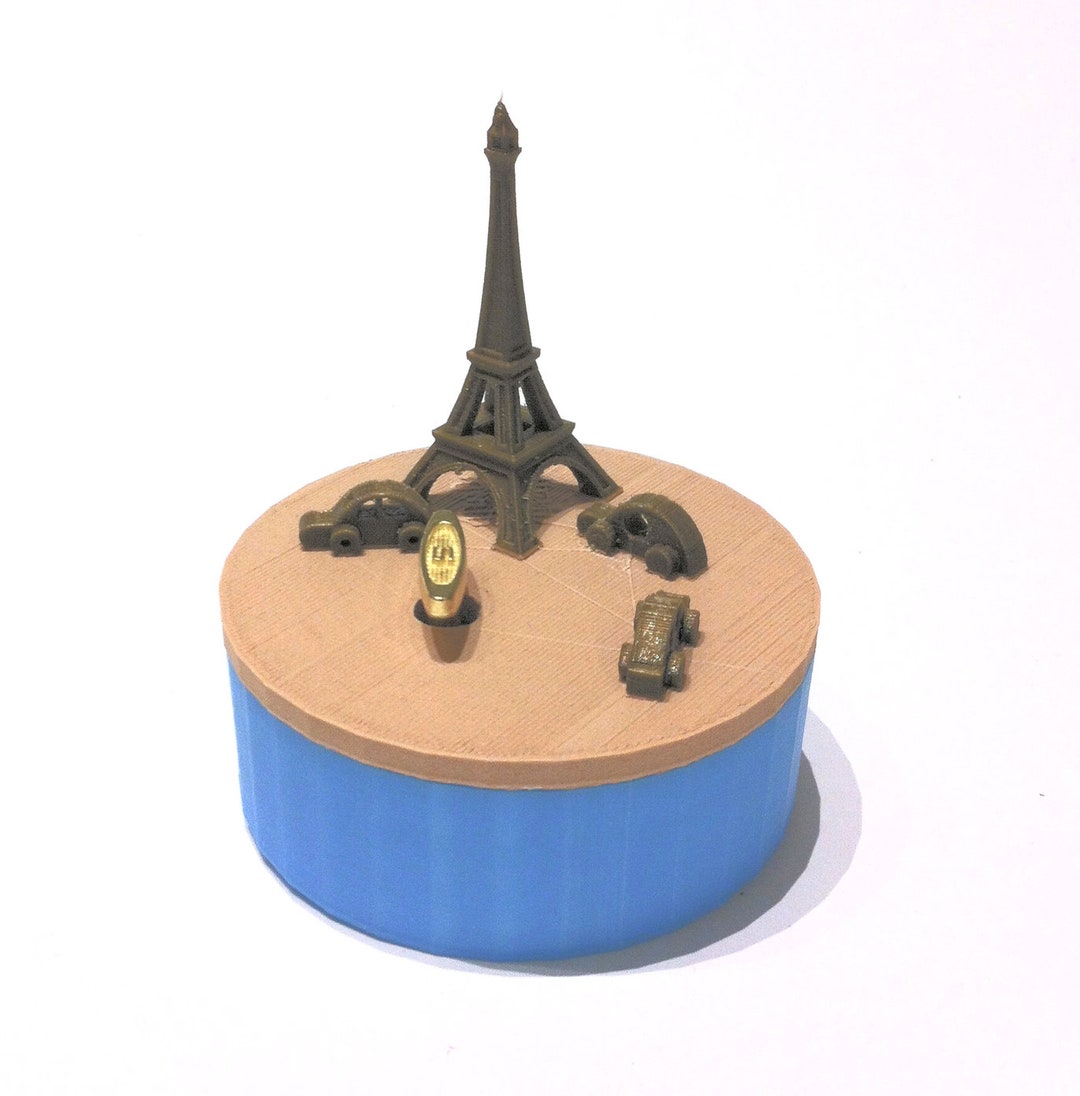 Paris Music Box 3D Imprimé , « You Are My Sunshine », Boîte musicale ...