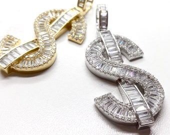 Iced Out Dollar Sign - Etsy