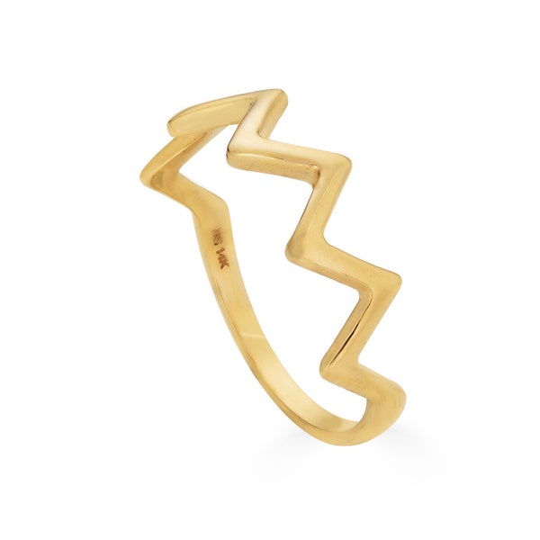 Zigzag Ring - Etsy