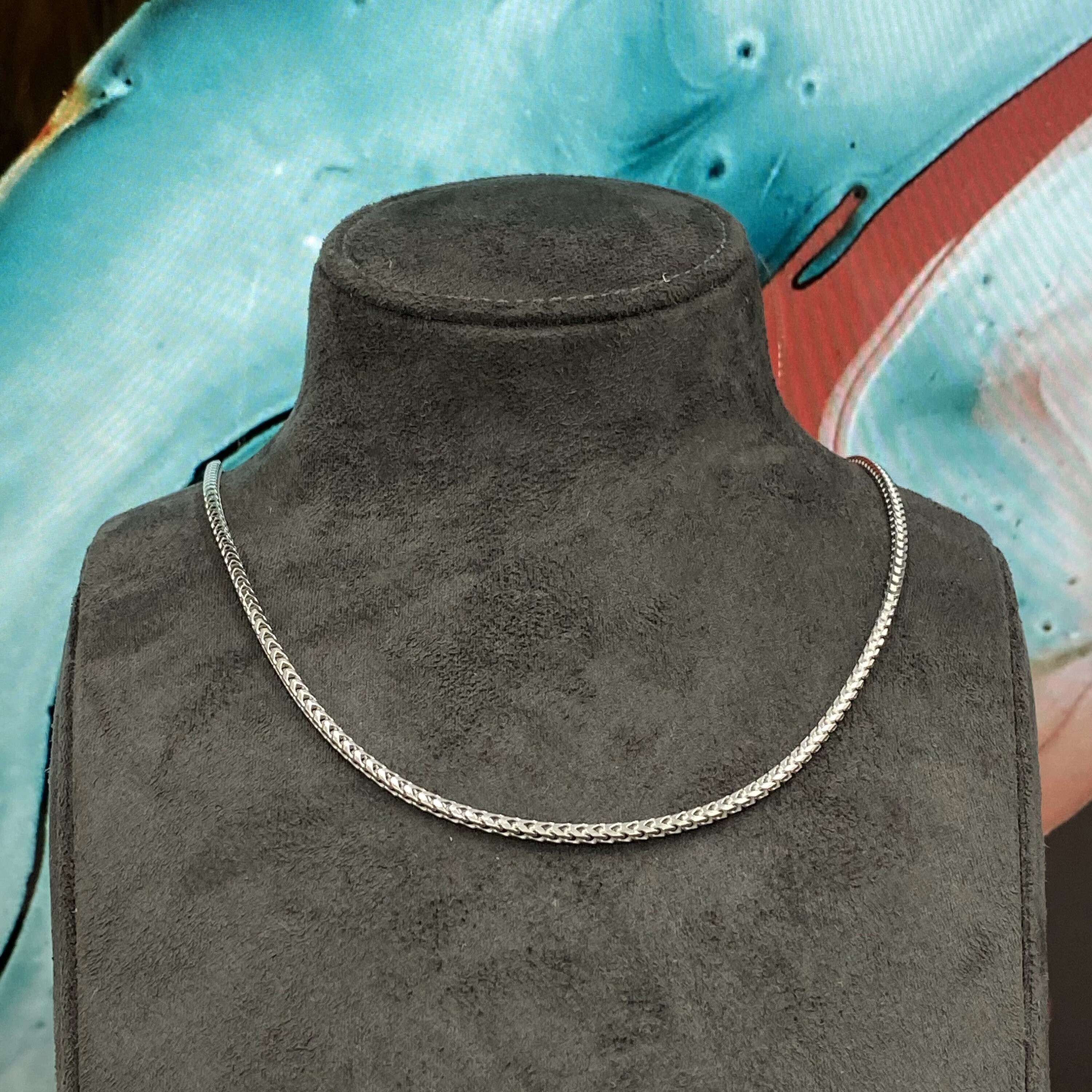 Sterling Silver Italian 2.5mm Solid Franco Square Box Link 925 | Etsy