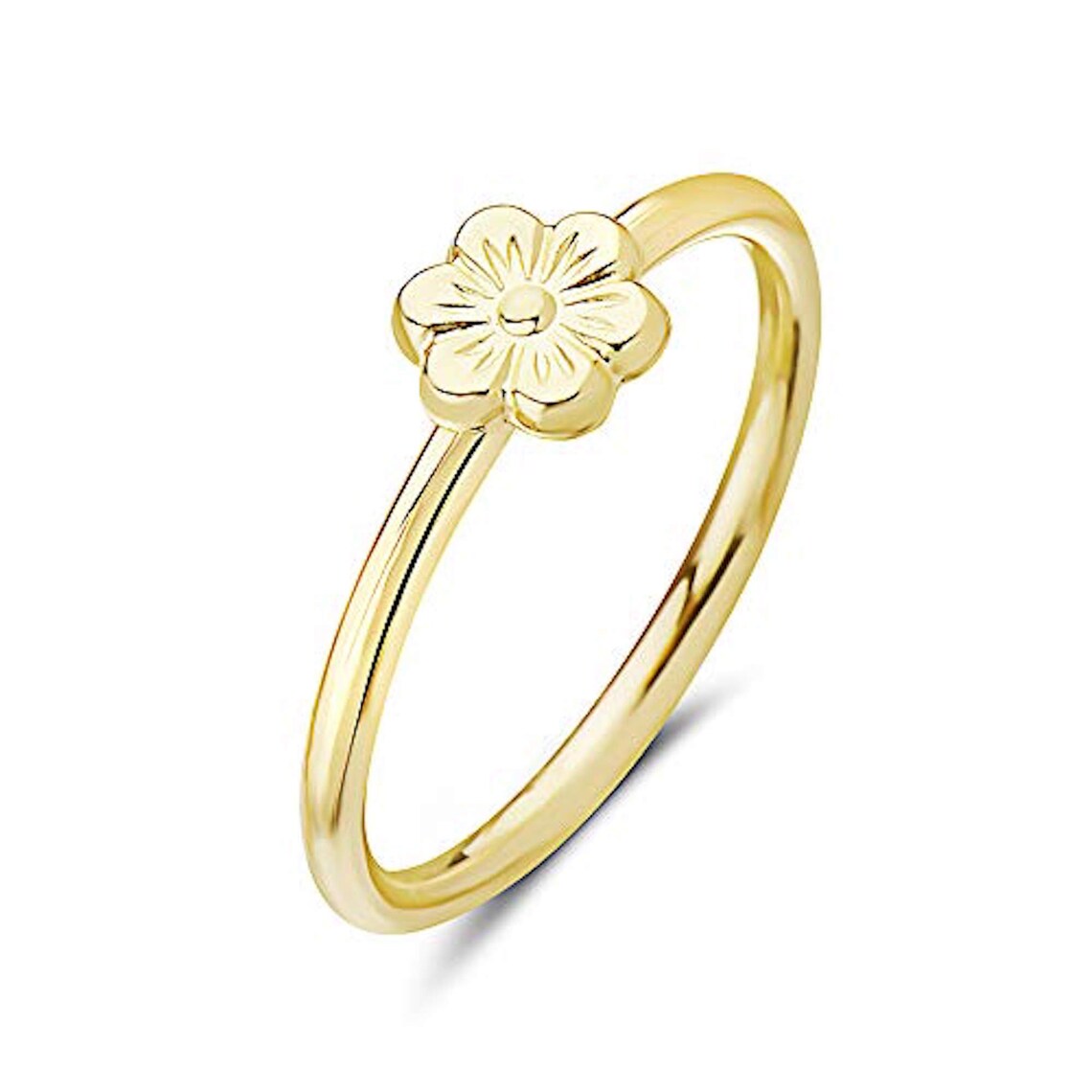 14K Gold Geometric Shape Minimalist Trendy Ring all Shapes | Etsy