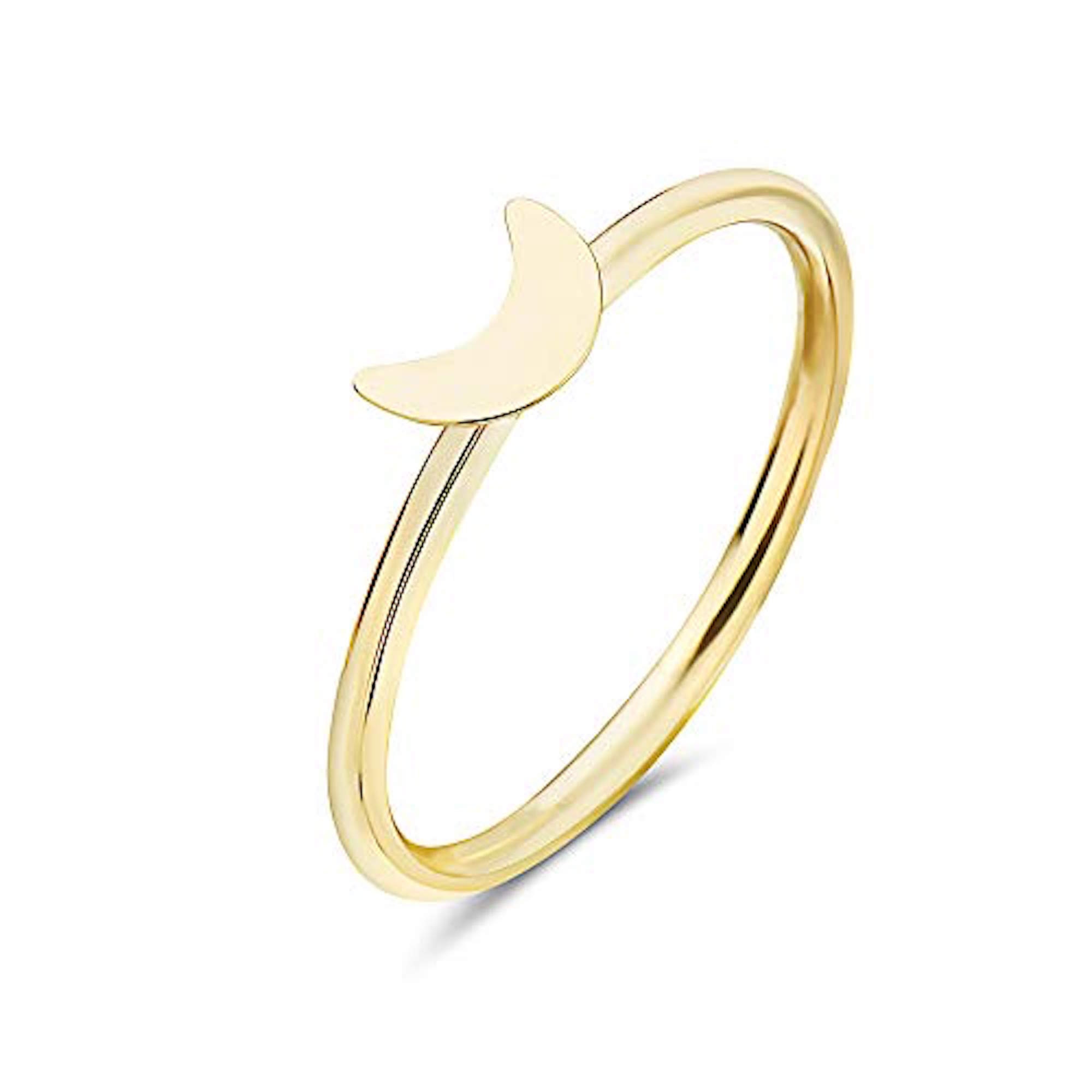 14K Gold Geometric Shape Minimalist Trendy Ring all Shapes | Etsy