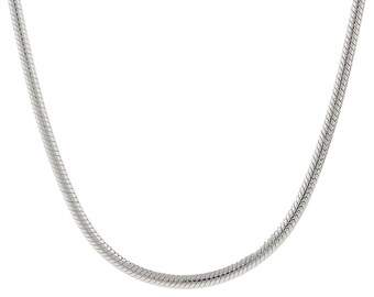 Italian Sterling Silver 1.5mm Snake Chain Necklace - Etsy