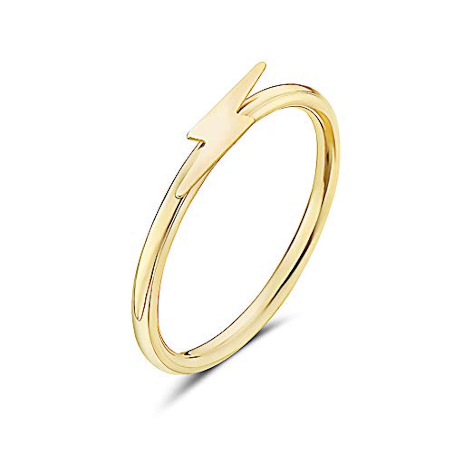 14K Gold Geometric Shape Minimalist Trendy Ring all Shapes | Etsy