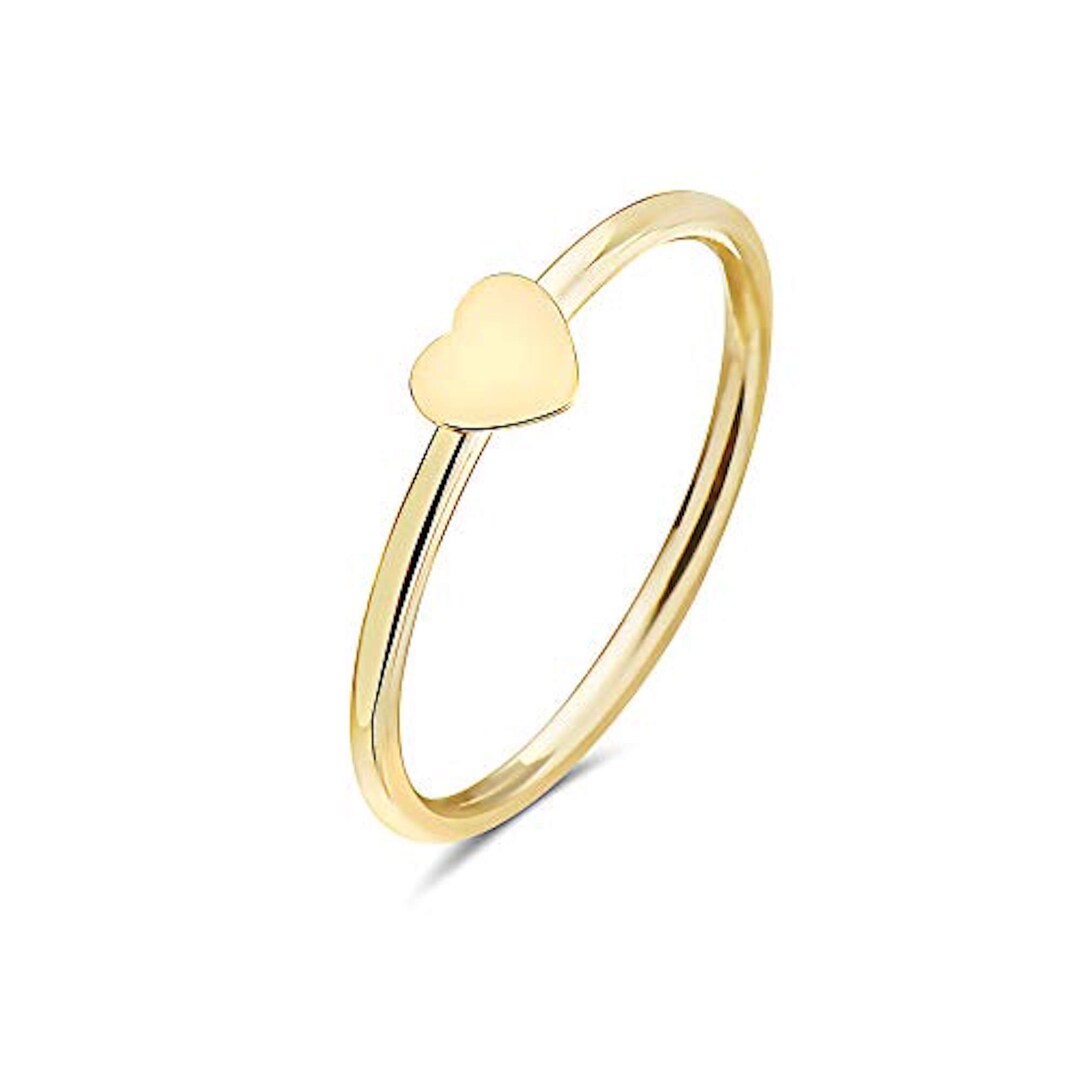 14K Gold Geometric Shape Minimalist Trendy Ring all Shapes - Etsy