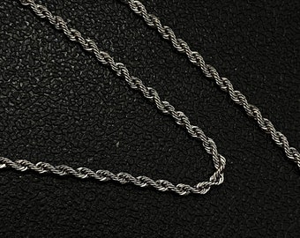 Platinum Rope Chain - Etsy